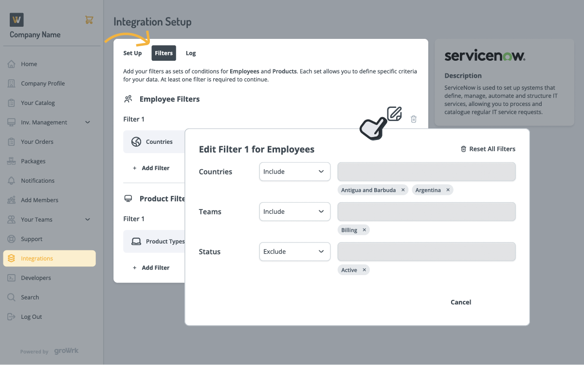 How GroWrk ITAM integrates with ServiceNow